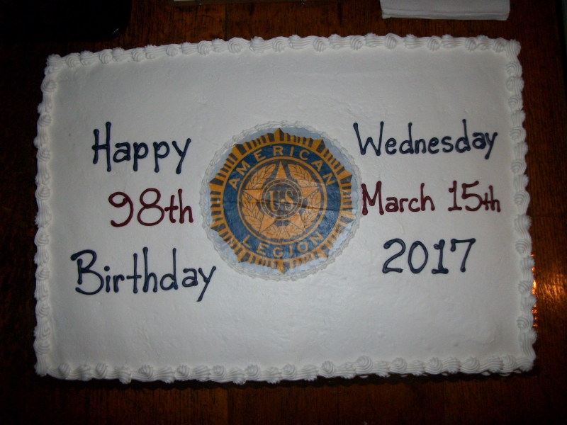 Birthday Cake for Legion 97th Birthday | The American Legion Centennial ...